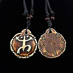Scddboy Puerto Taino Frog Pendant Necklace Sun Tribal Necklace