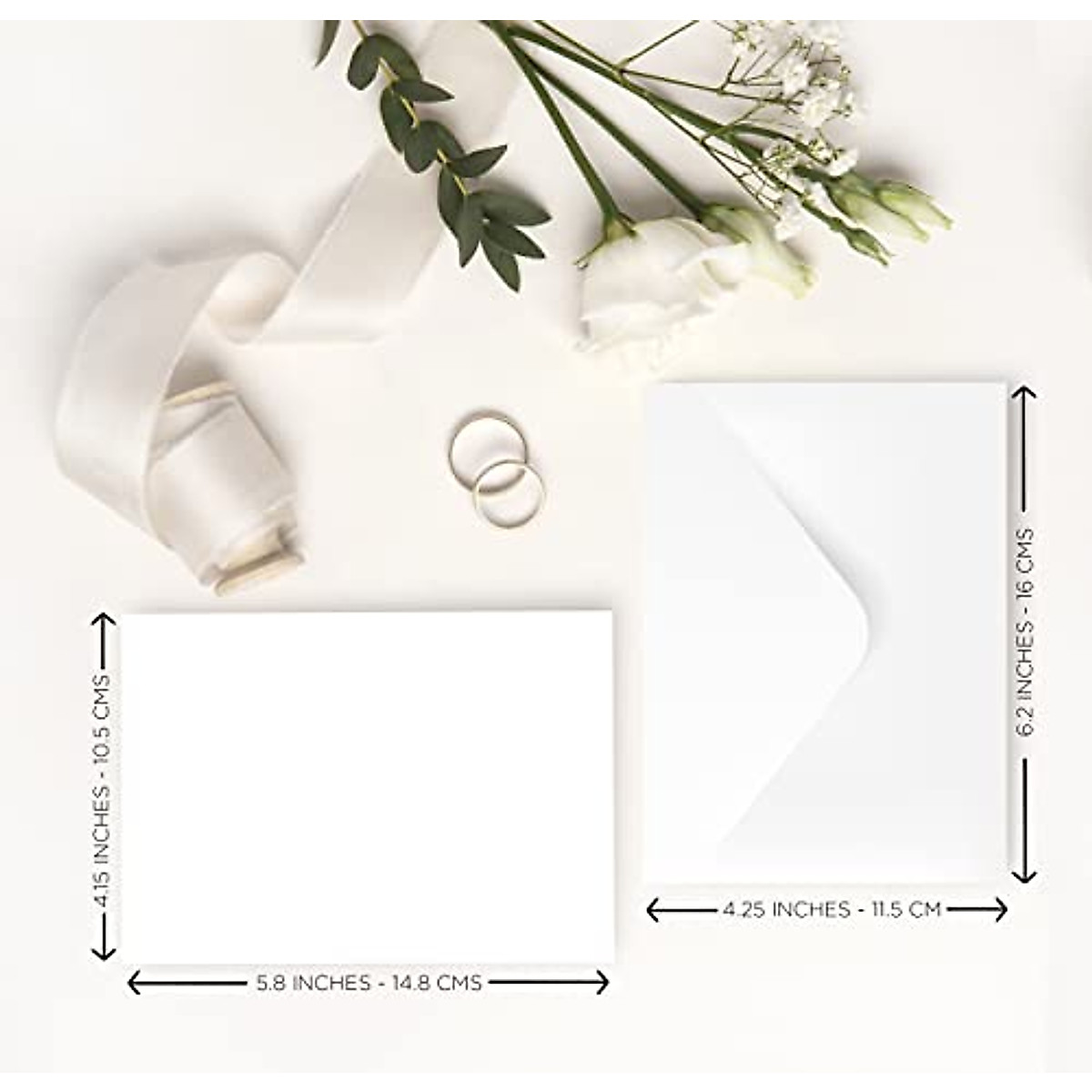 To My Sister on Your Wedding Day Card, Gift for Bride from Brother and Sister, 1 x Card and Matching Envelope