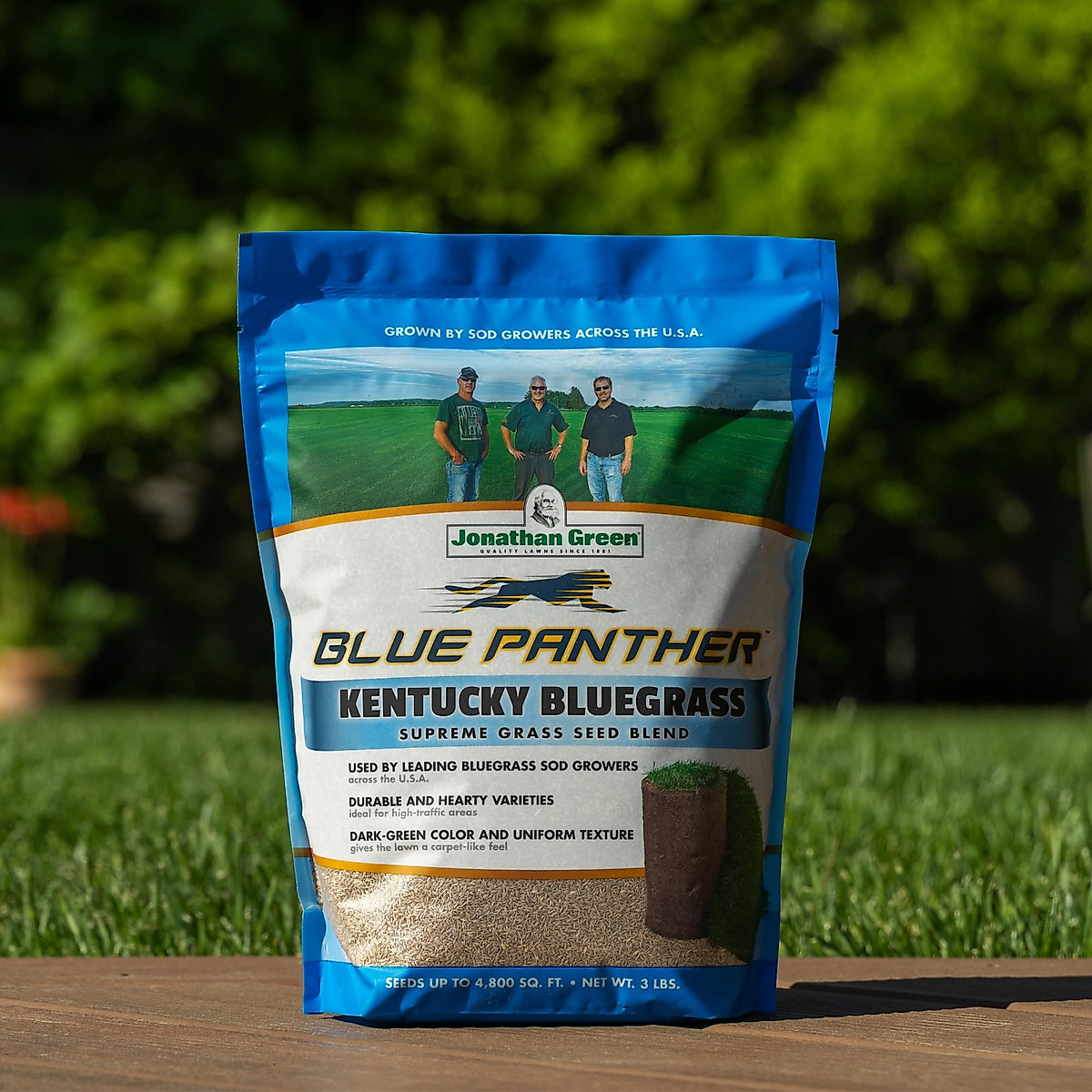 Jonathan Green (11970) Blue Panther Kentucky Bluegrass Grass Seed - Cool Season Lawn Seed (3 lb)