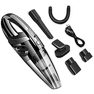 DJW car Vacuum Cleaner, Wireless car Dry and Wet Vacuum Cleaner Home Handheld Vacuum Cleaner