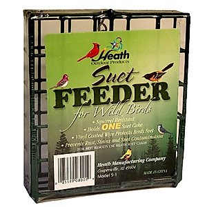 Heath Outdoor Products S-1-8 Single Hanging Suet Feeder , Green