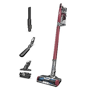 Shark IZ362H Anti-Allergen Cordless Lightweight Stick Vacuum with Self-Cleaning Brushroll, PowerFins, Removable Handheld, Crevice, Upholstery, Anti-Allergen, Pet Multi-Tool, Flex, 40 min runtime, Red