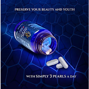 GOLDOPUS Marine Collagen Capsules with Hyaluronic Acid, Coenzyme Q10, Vitamin C - Preserve Beauty and Youth - Promote Firm Skin, Strong Nails&Hair, Healthy Joints, 90 Capsules, 1 Month Supply