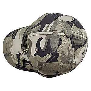 MANMESH HATT American Flag Embroidered Hat, Adjustable Washed Distressed Camo Baseball Cap for Men Women (American Flag Camouflage Green, one Size)