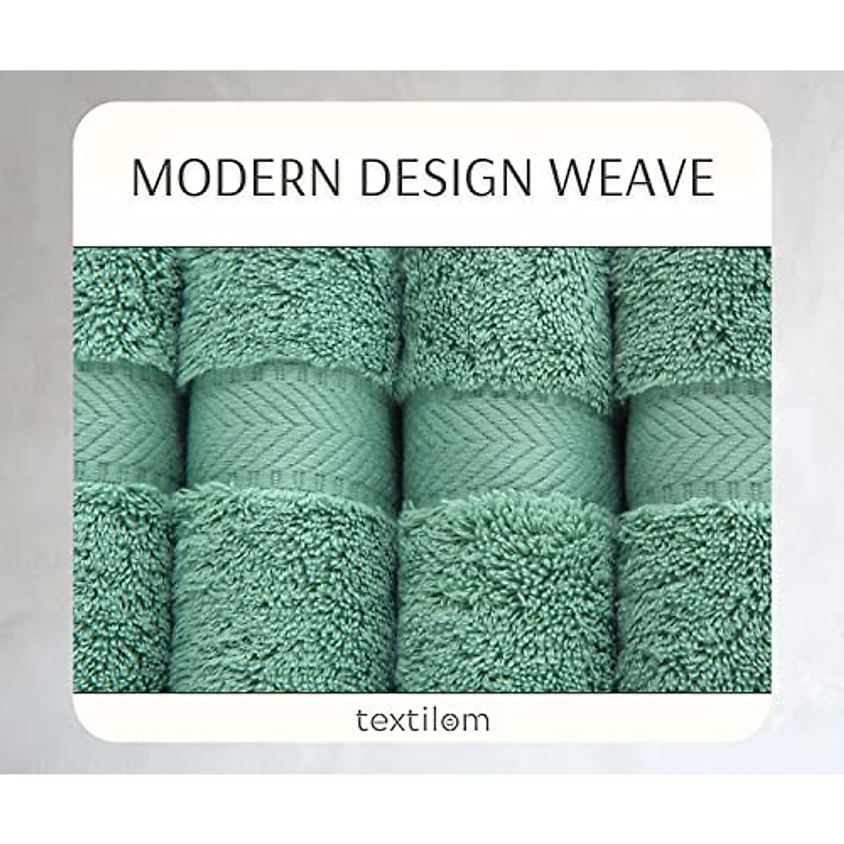 TEXTILOM Turkish Hand Towels for Bathroom – Hotel and Spa Quality & Soft & Absorbent & Quick Dry Bathroom Hand Towels – 100% Cotton Turkish Hand Towel Set of 4 (16 x 28 inches) - Green