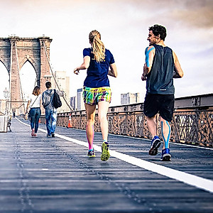 3-PACK Kinesiology Tape Pro athletic sports. Knee, ankle, muscle, kinetic sport Dynamic, physical therapy. Strong-rock breathable h2o resist cotton.Roll,uncut,2in x 16.4ft.Bulk k Beige