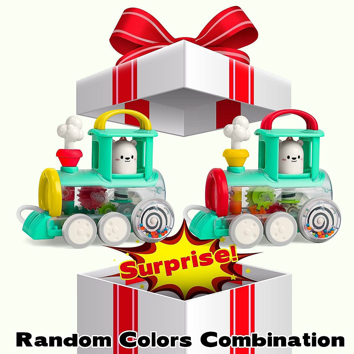 nicknack Baby Pull Toy 6 to 12 Months Toddler Pull Along Toy Train for Boys Birthday Gift Toys