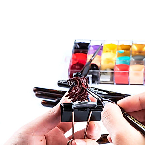 Transon Artist Detail Paint Brushes with Case 15pces for Model Miniature Painting