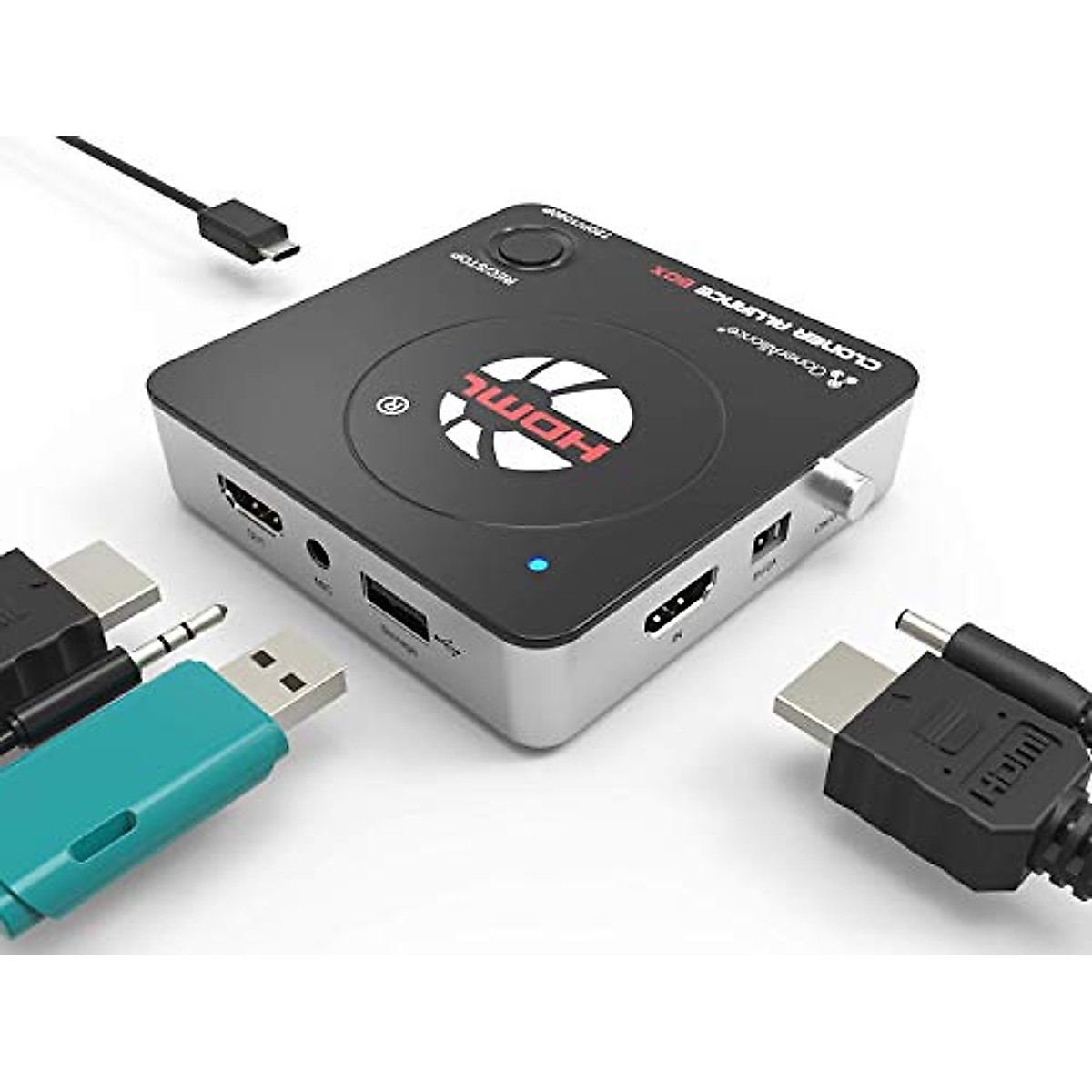 HDML-Cloner Box Turbo, Next-Generation 1080p hdmi Capture Device and Mini Video Capture Box. Schedule capturing with New Hi-Speed Communication Port. 16GB Flash Drive Included.