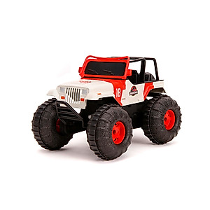 Jada Toys 253255045 Jurassic Park RC Sea and Land Jeep 1:16, Multicoloured