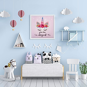 DOTOLOGIE Diamond Art Diamond Painting Kits for Adults Paint by Numbers with Gems Unicorn You are Magical 12" x 12"