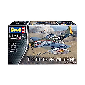 Revell 03838 P-51D-15-NA Mustang Late Version 1:32 Scale Unbuilt/Unpainted Plastic Model Kit