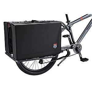 Mongoose Envoy Cargo Bike with 26-Inch Wheels in Grey, Medium/Large Frame, with 8-Speeds, Shimano Drivetrain, Aluminum Cargo Frame, Internal Cable Routing, Mechanical Disc Brakes, and Center Kickstand