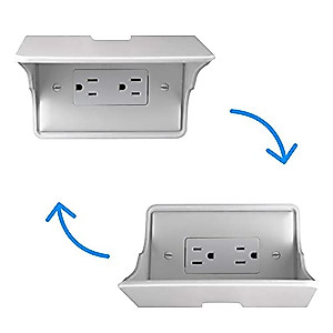 SDlumeiy Single Wall Outlet Shelf Home Wall Shelf Organizer for Outlets，Socket Rack Wall Bracket，Home Wall Shelf for Bathroom Organizer（6x4x3.8inch） White