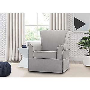 Delta Children Benbridge Glider Swivel Rocker Chair, Dove Grey