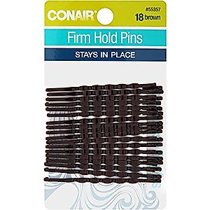 Scunci 18 Piece Firm Hold Bobby Pins Brown, 0.3 Ounce