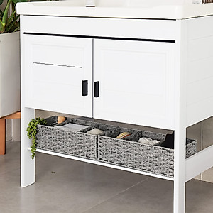 StorageWorks Open Home Storage Wicker Baskets