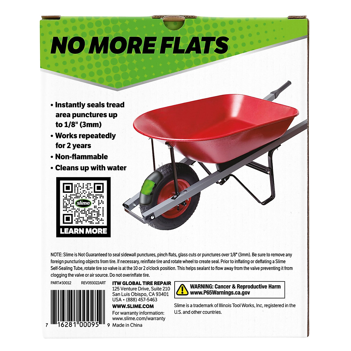 Slime 30012 Inner Tube for wheelbarrows, Lawn Mowers, Trailers, Tractors, Golf Carts, 4-Wheelers and More, Extra Strong, Includes Self-Sealing Sealant, Heavy Duty, Replacement, 4.80/4.0-8"