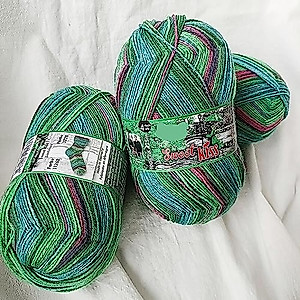 Yarn Ave Opal 4ply Sock Yarn Sweet Kiss Collection, 75% Wool 25% Polyamide Space Dyed Yarn for Knitting&Crocheting 100g/3.53oz 425m (#11262)