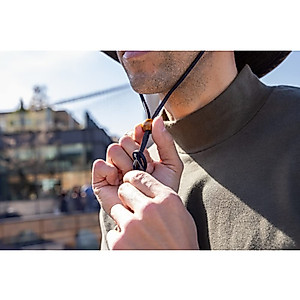 Dorfman Pacific Co. Men's Weathered Cotton Big Brim with Mesh, Brown, Large