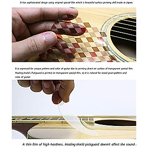 [Healingshield] Premium Acoustic Guitar Pickguard Basic Type Clear matt