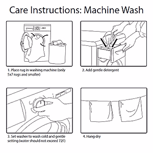 Machine Washable Modern Solid Design Non-Slip Rubberback 2x3 Traditional Area Rug for Entryway, Bedroom, Kitchen, Bathroom, 2'3" x 3', Navy