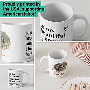 Personalized Coffee Mug - Design Custom Cup with Photo Text and Logo Novelty Customized Gifts for Women and Men Coffee Cup Tea Cup Taza Personalizada 11oz (Two-Sides)