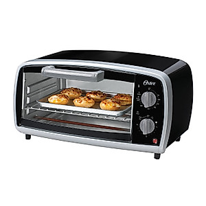 Oster Toaster Oven, 4 Slice, Black (TSSTTVVG01)