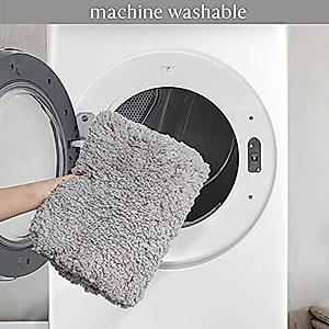 Ashler Runners Bathroom Rugs Long Non Slip Bathroom Rug Sets 2 Piece, Light Grey Water Absorbing Bath Mat Ultra Soft Shower Rugs, Plush Machine Washable Bathroom Carpet, 24 x 36 & 24 x 72 inches