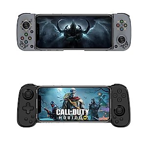 Joso Mobile Gaming Controller for iPhone/Android/PC/Nintendo Switch/PS4, Cloud Games, with Hall Effect Joystick, 6 Axis Gyro, TURBO, Gamepa for Android with Phone Case Support