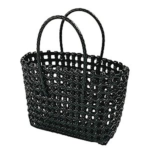 Straw Tote Bag Simply Hollow Woven Bohemian Handbag Large Beach Shopping Basket Bag