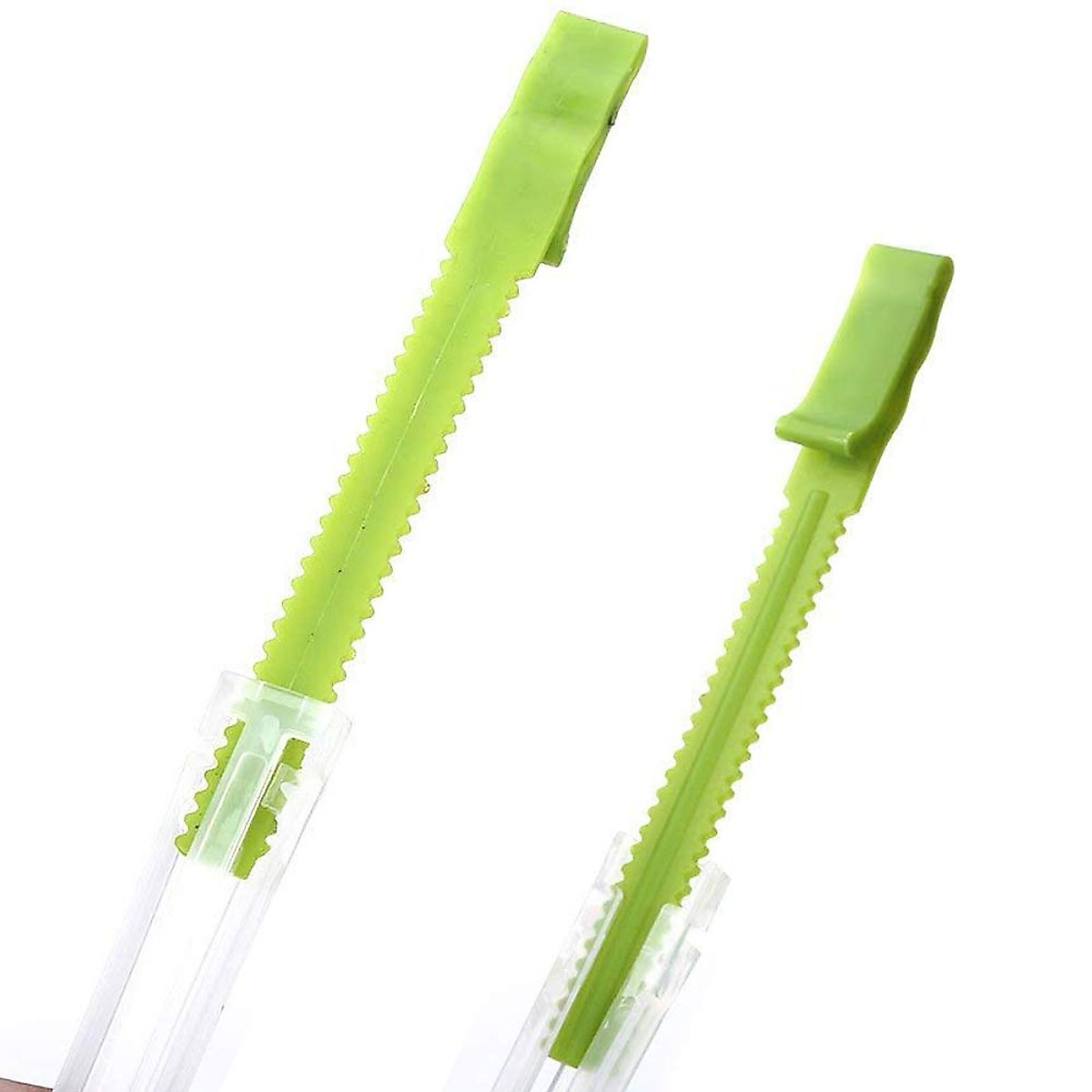 Baggy Rack Hands-Free Clip Food Storage Freezer Baggy Holder,Bag Holder For Plastic Bags Stand/Pack of 2 Green