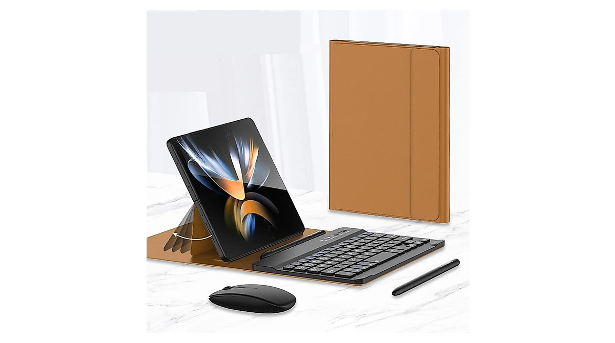 Wireless Keyboard Case for Galaxy Z Fold 4/3 - Creative Stand