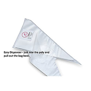 Keenpioneer Disposable Decorating & Pastry Bags 10" Pack of 100 (10", Clear)