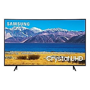 SAMSUNG 55-inch Class Curved UHD TU-8300 Series - 4K UHD HDR Smart TV With Alexa Built-in (UN55TU8300FXZA, 2020 Model) (Renewed)