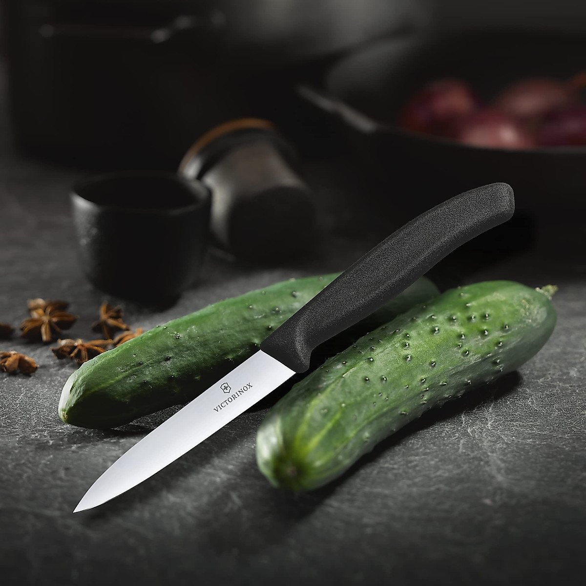 Victorinox Gemüsemesser SwissClassic, 10 cm, schwarz