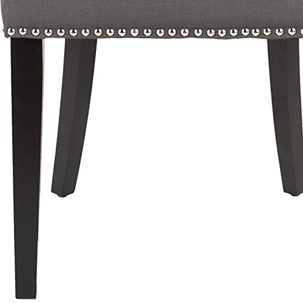 Safavieh Mercer Collection Carol Charcoal Linen Ring Dining Chair (Set of 2)