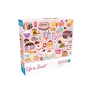 Buffalo Games - Life is Sweet - 1000 Piece Jigsaw Puzzle, Pink