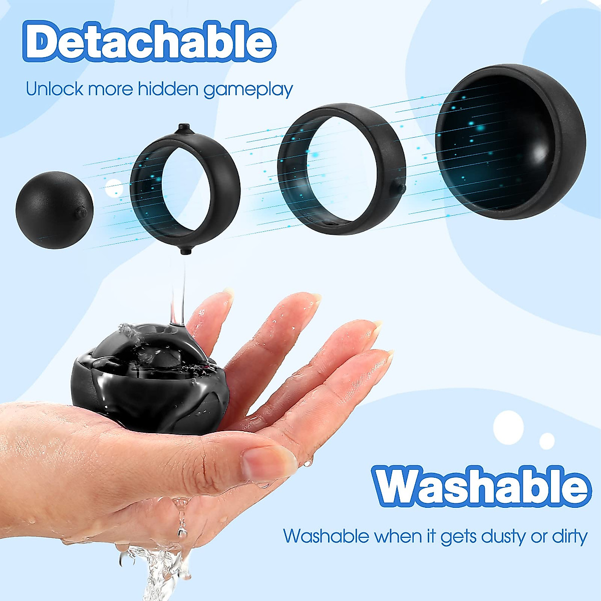 Mebokee Fidget Gyroscope Fidget Spinner Toy Party Favors Finger Toy Hand Fidget Spinner for Adult Kids -ADHD Anxiety Toys Stress Relief Reducer Black