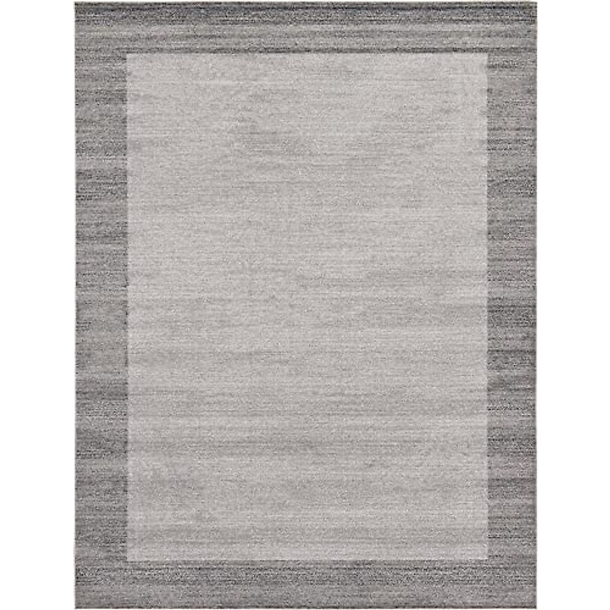 Rugs.com Angelica Collection Rug – 9' x 12' Light Gray Medium Rug Perfect for Living Rooms, Large Dining Rooms, Open Floorplans