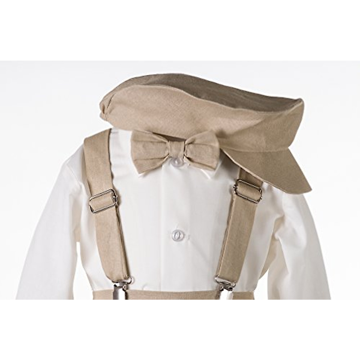 Tuxgear Boys Tan Linen Knickerbocker 5 Piece Set, Toddler 3