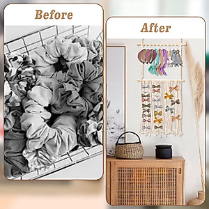 Svepndic Headband Holder Hair Bows Organizer for Girls,Boho Headband Holder for Girls Hair Bows,Hanging Storage Organizer Newborn