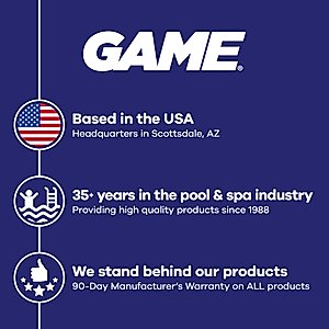 GAME 4560 40mm Hose to 1 1/2 Inch Inlet/Outlet, Adapter Conversion Kit (For Intex & Bestway Pools), 2 Count (Pack of 1) ,Grey