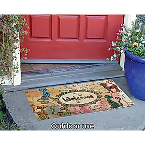 Toland Home Garden 800084 Meow Welcome Cat Door Mat 18x30 Inch Outdoor Doormat for Entryway Indoor Entrance