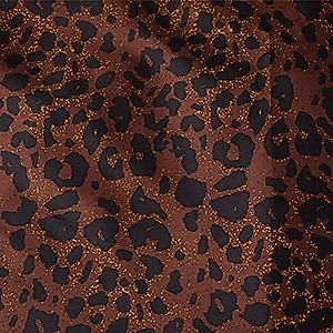 Leopard Duvet Cover King, Microfiber 3 Pieces Leopard Bedding Set King, Cheetah Print King Bedding Duvet, 1 Duvet Cover +2 Pillowcases, with Zipper Closure, Durable, Easy Care (NO Comforter)