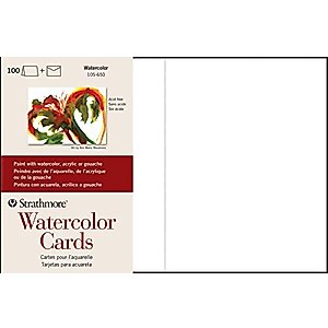 Strathmore Cards & Envelopes 5"X6.875" 10/Pkg-Watercolor -105015
