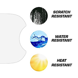 Factory Crafts Door Handle Cup Overlay Stone Guard Paint Protection Film Clear PPF Digitally Cut Universal Fit - Clear Film (x4)