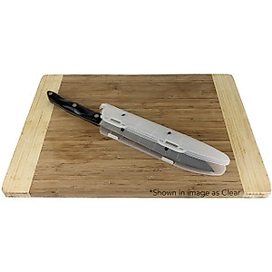 Agilux BladeGuard Knife Blade Protective Edge Guard Case for Cutlery 8in Clear