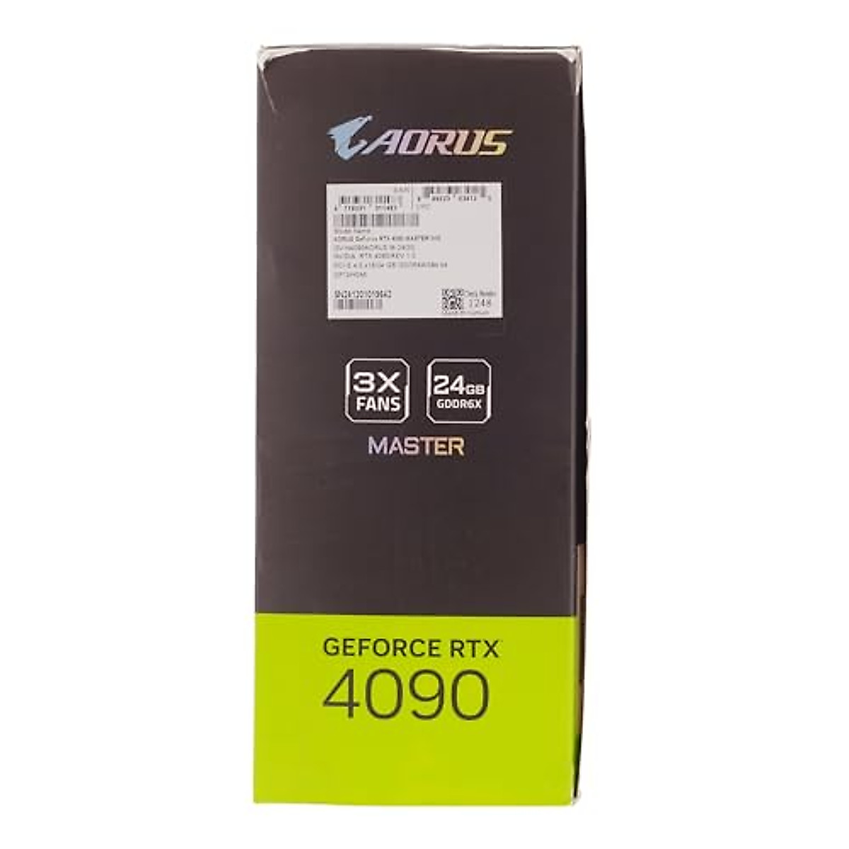Gigabyte GeForce RTX 4090 AORUS Master 24GB Graphics Card - 24GB GDDR6X, 384bits, LCD Edge View, RGB Fusion, Core 2550Mhz, Metal Back Plate, DP 1.4, HDMI 2.1a, NVIDIA DLSS 3, GV-N4090AORUS M-24GD