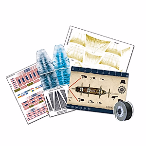 Warlord Black Seas The Age of Sail USS Constitution Game - Role Playing Strategy Board Games for Adults, Table Top The Age of Sail Strategic Wargaming Kit - Tabletop Military History RPG with Terrain